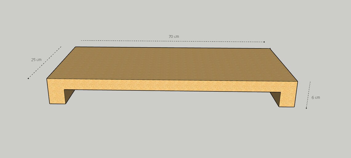 Screen Stand / Pine Wood Stand / Monitor Stand / Desk Stand / Pine Wood ...