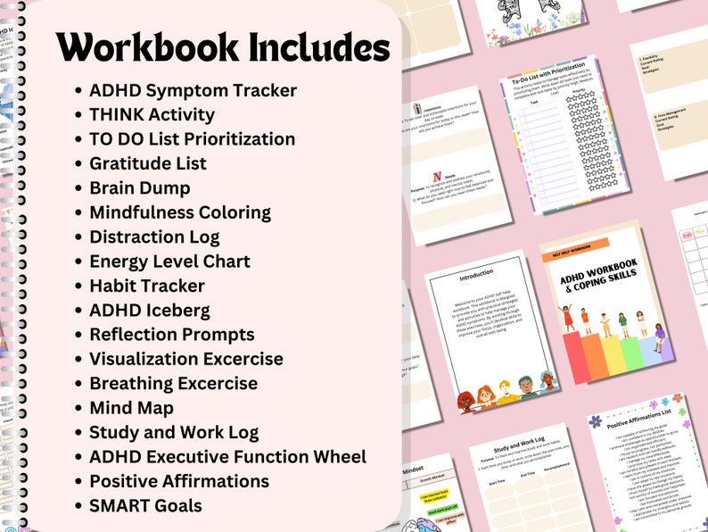 ADHD Worksheet Executive Functioning and Adhd Coping Skills for Teens ...