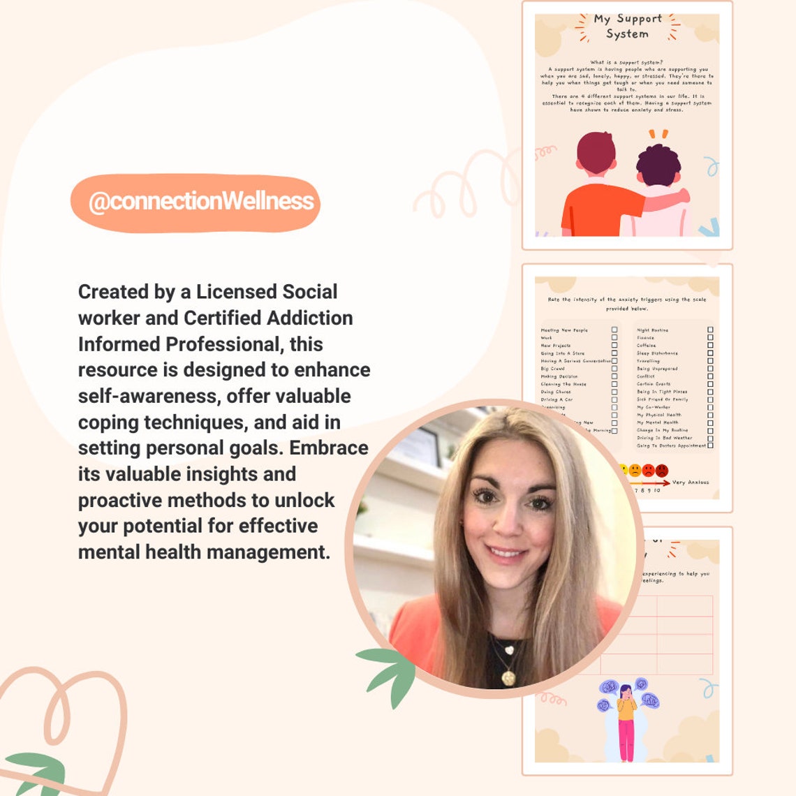 Anxiety Worksheet Anxiety Therapy Bundle Anxiety Therapy Worksheet ...