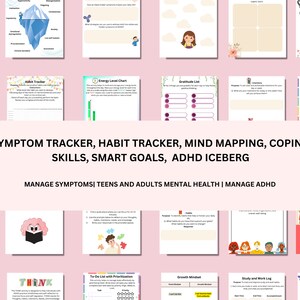 ADHD Worksheet Executive Functioning and Adhd Coping Skills for Teens ...