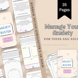 Anxiety Worksheet for Teens and Adults Anxiety Therapy Resources Self ...