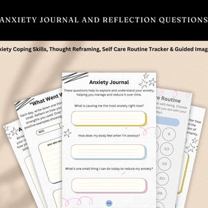 Anxiety Worksheet for Teens and Adults Anxiety Therapy Resources Self ...