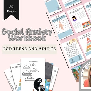 Social Anxiety Therapy Worksheet Anxiety Relief Journal Coping Skills ...
