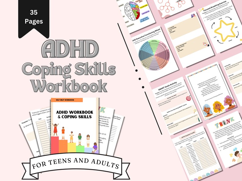 ADHD Worksheet Executive Functioning and Adhd Coping Skills for Teens ...