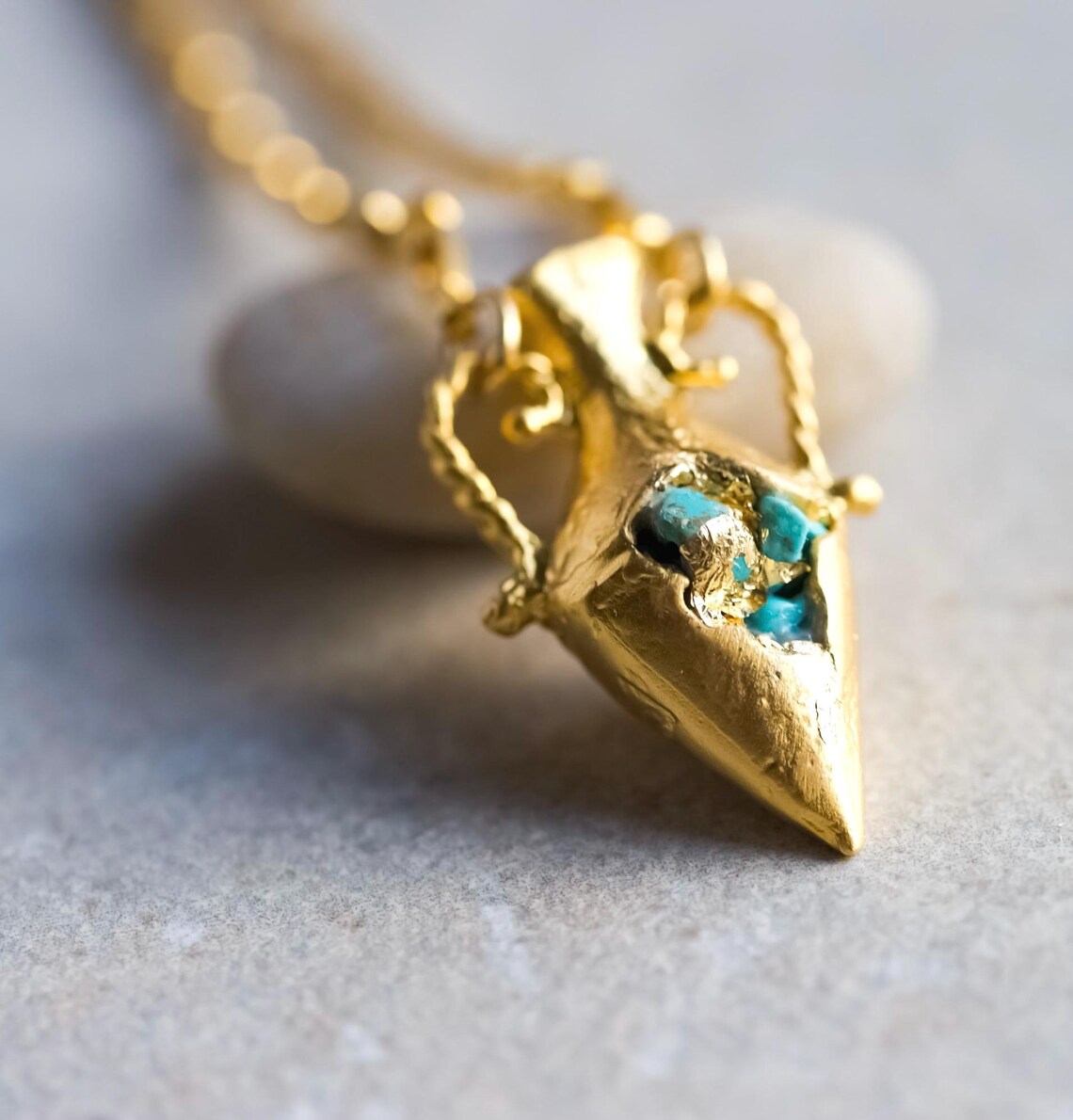 Ancient Amphora Necklace Roman Empire Jewelry Collector Crusted ...