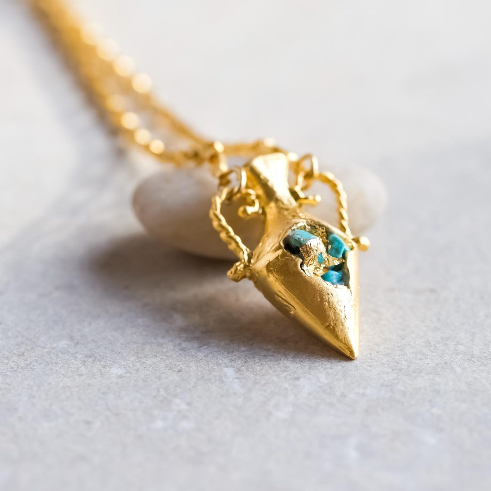 Ancient Amphora Necklace Roman Empire Jewelry Collector Crusted ...