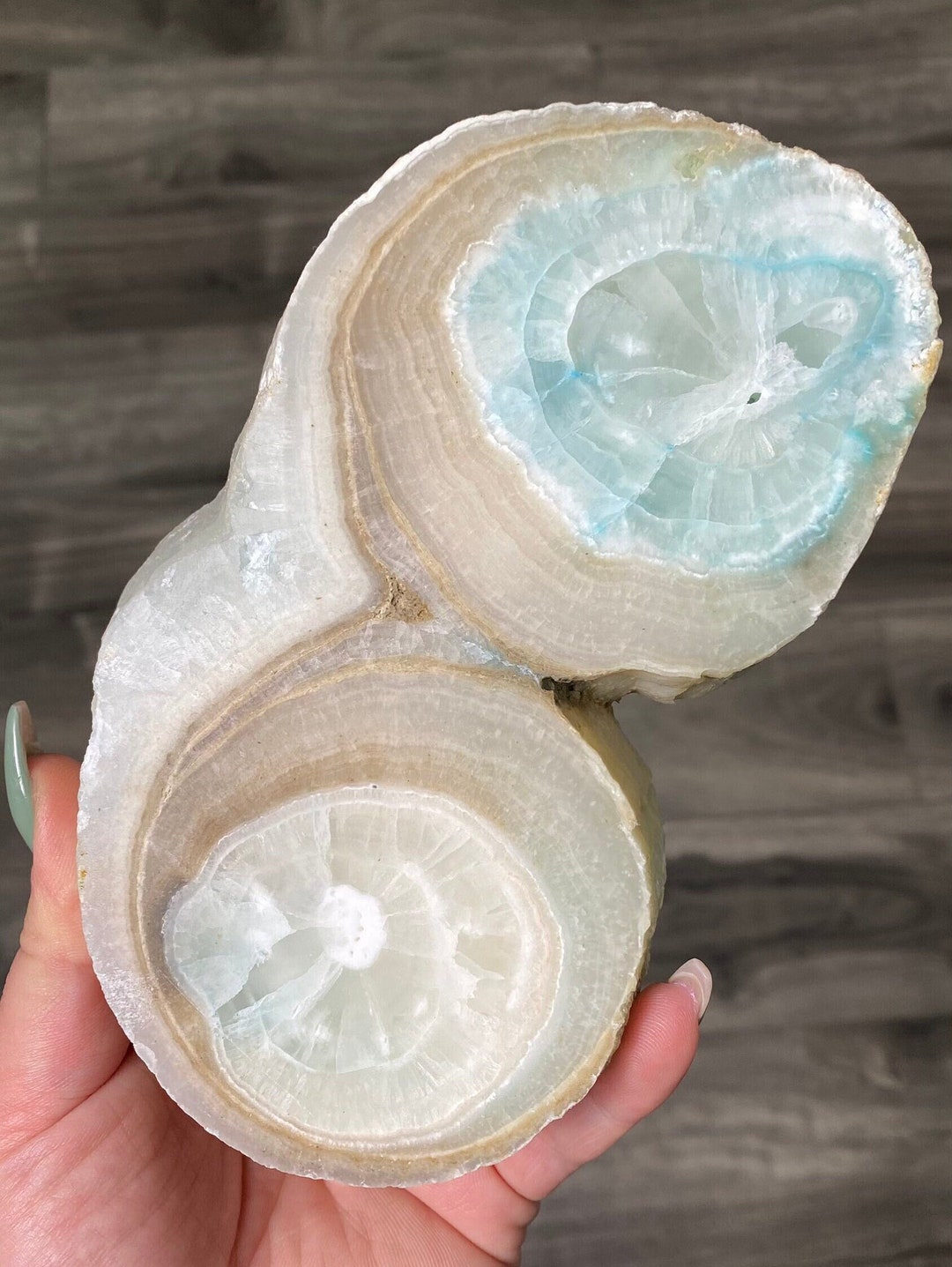 RARE BLUE HEMIMORPHITE Slice, Unique Hemimorphite Formation, Blue ...