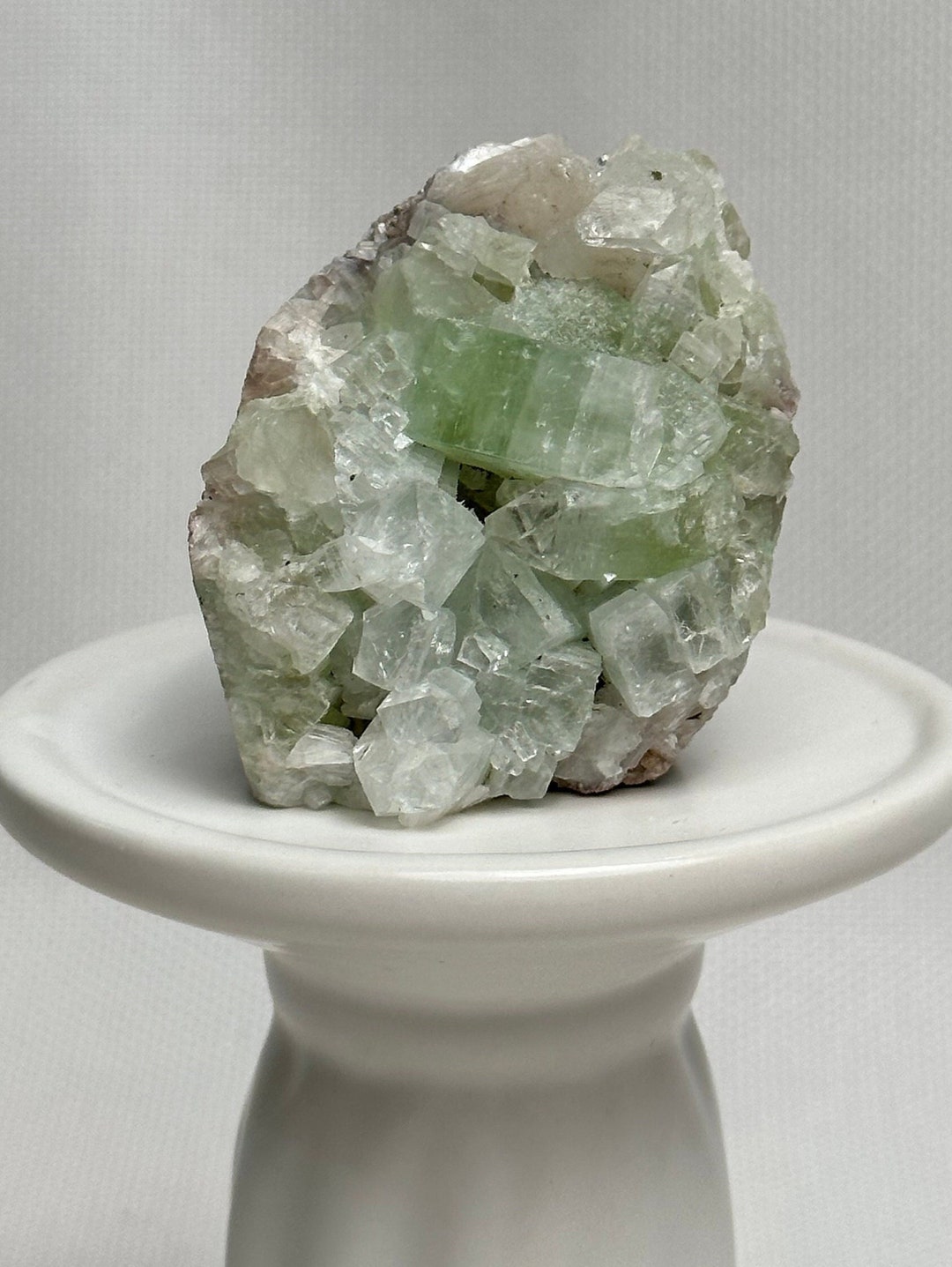 Minty Green Cubic Apophyllite Freeform, Super Grade Zeolite Crystal - Etsy