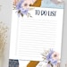 Printable To-do List Flower A4 Minimalism List Planner Planner, Work ...