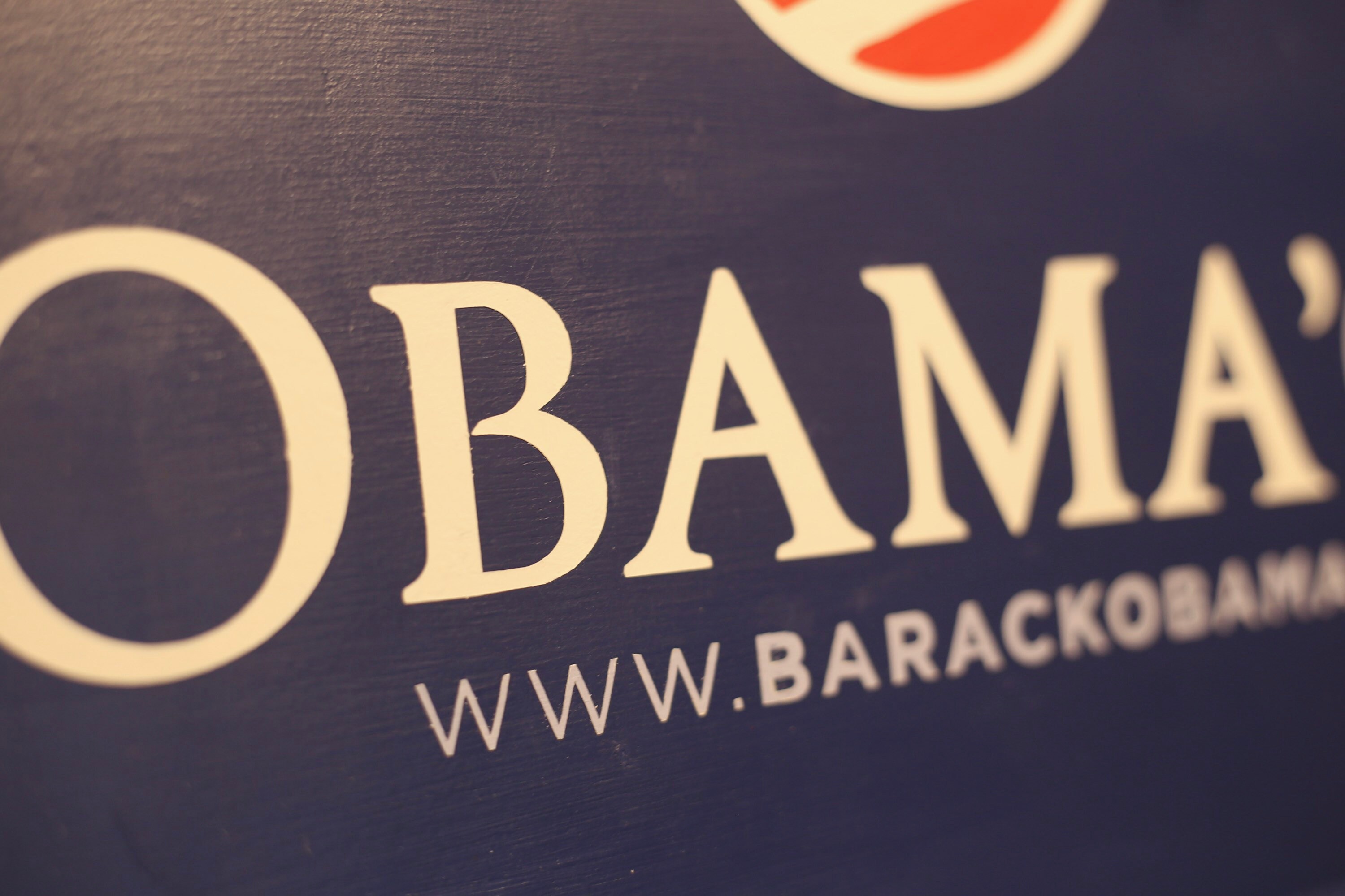 Hand-painted Barack Obama campaign sign | Etsy
