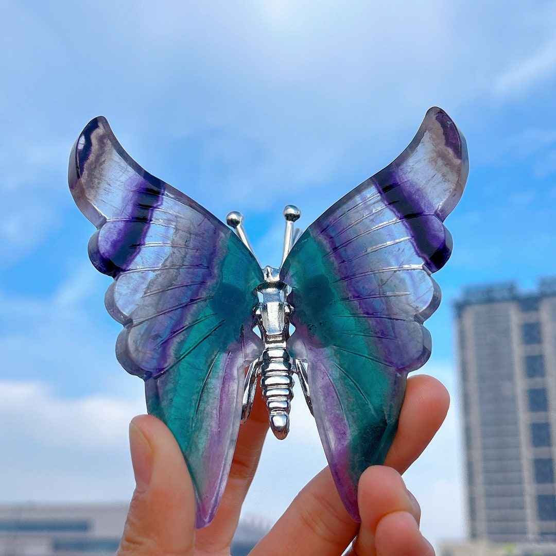 Fluorite Butterfly,quartz Butterfly,crystal Butterfly,home Decoration ...