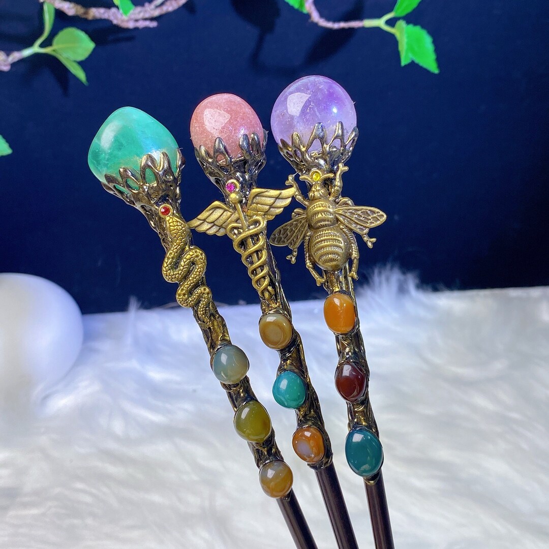 Natural Fluorite Scepter,quartz Crystal Magic Scepter,crystal Magic ...