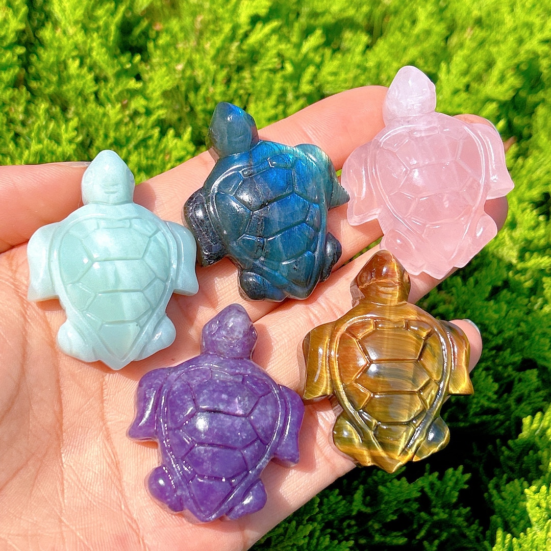 Natural Little Sea Turtle,quartz Crystal Turtle,home Decoration,mineral ...