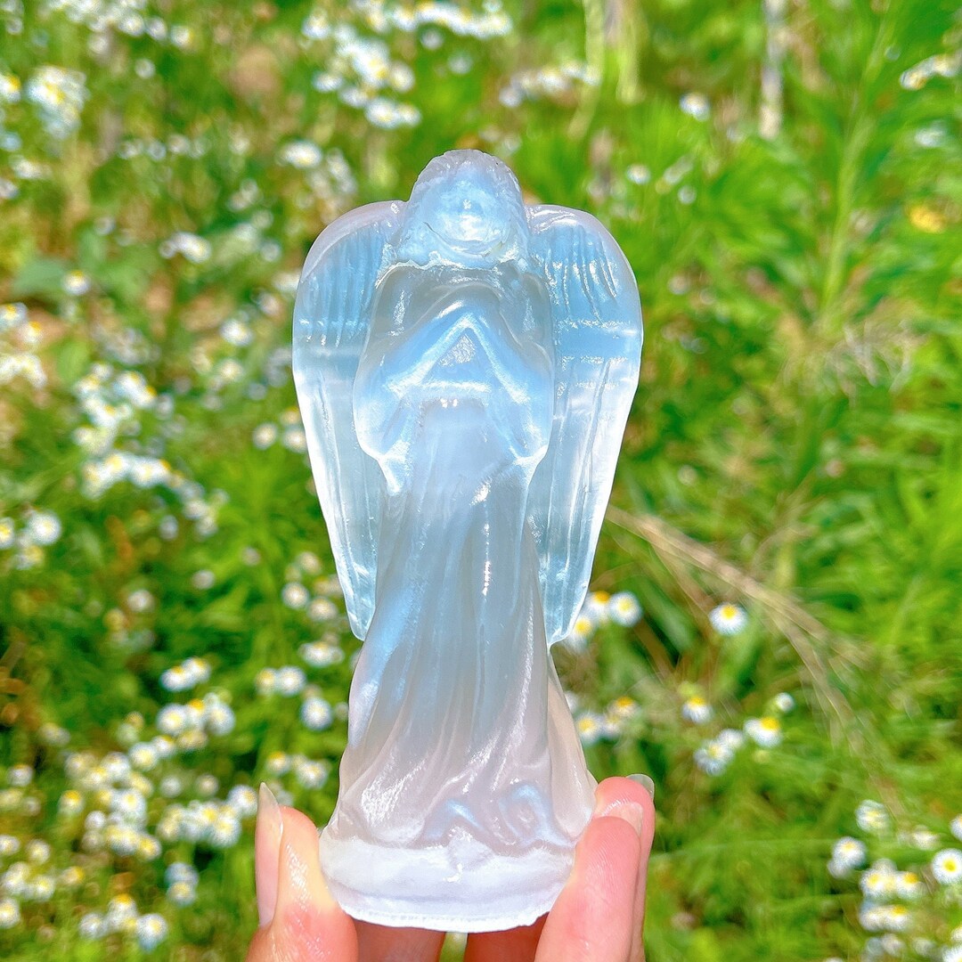 Natural Selenite Goddess,quartz Crystal Angel,home Decoration,energy ...