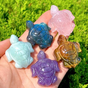 Natural Little Sea Turtle,quartz Crystal Turtle,home Decoration,mineral ...