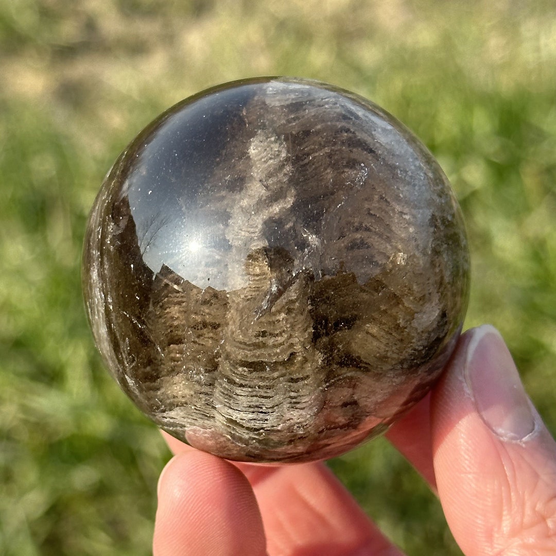 200g 53mm Natural A Thousand Layers of Phantom Crystal,crystal Carving ...