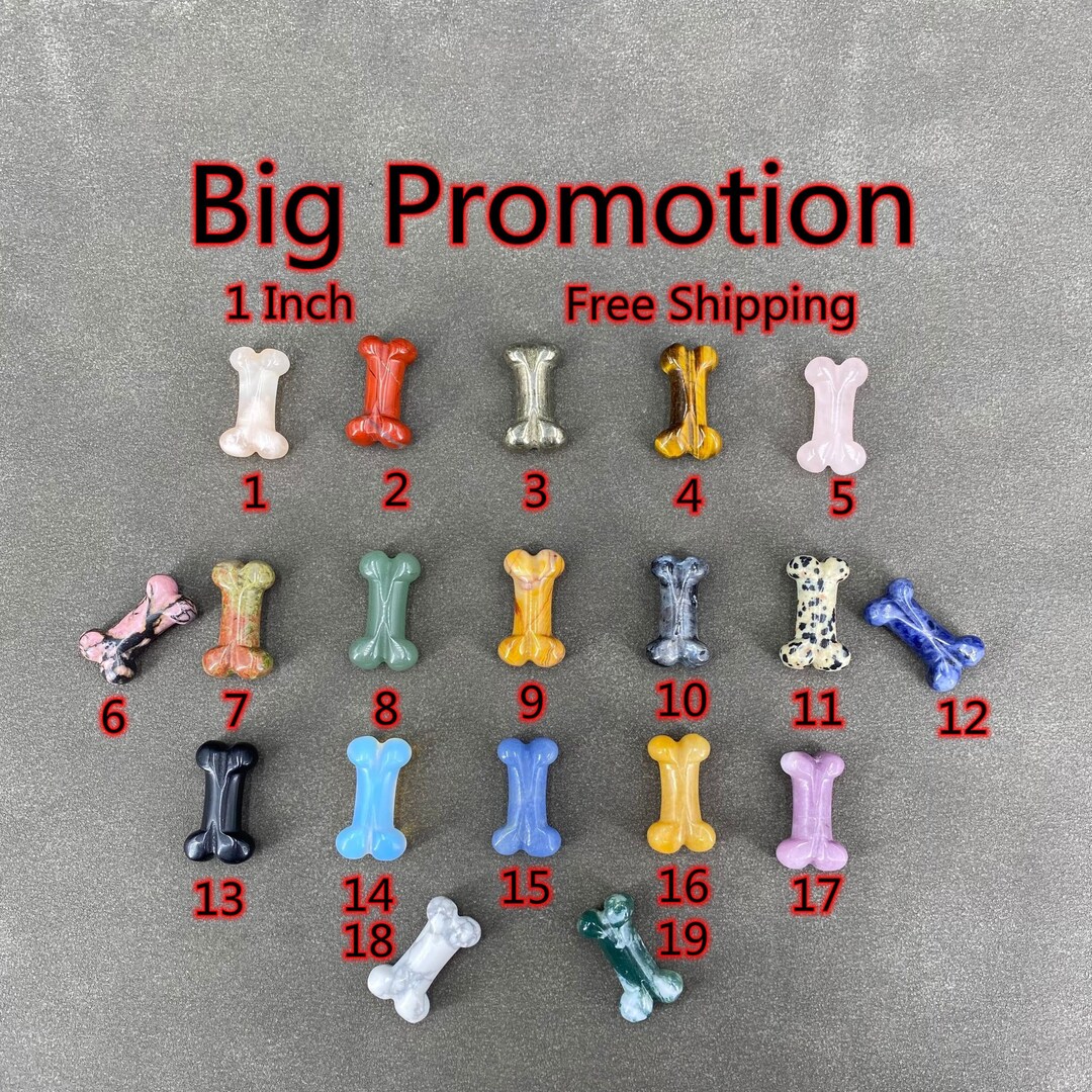 19 Kinds1 Inch1 Pc,natural Hand Carved Bones,crystal Bones,crystal ...