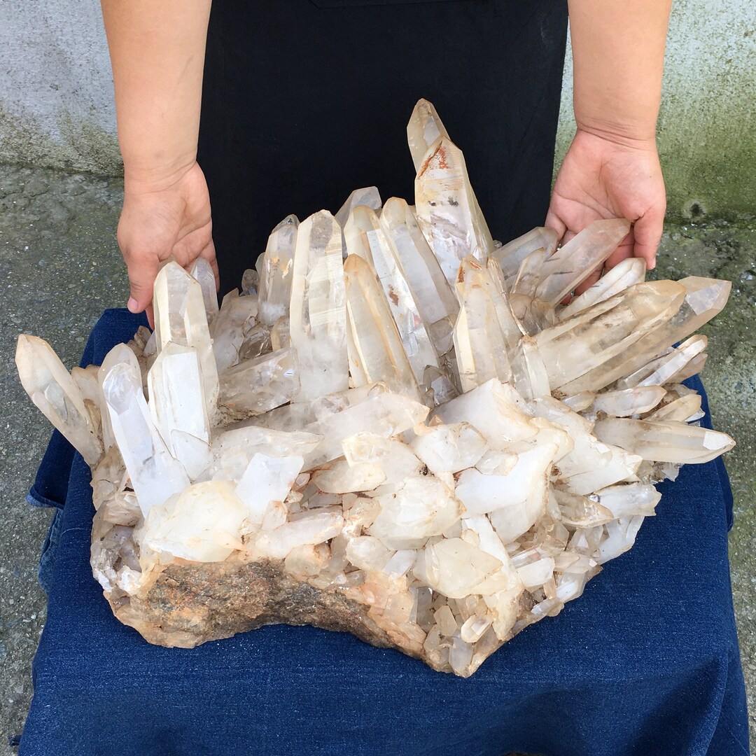 32kg Natural White Quartz Cluster,quartz Cluster,crystal Cluster ...
