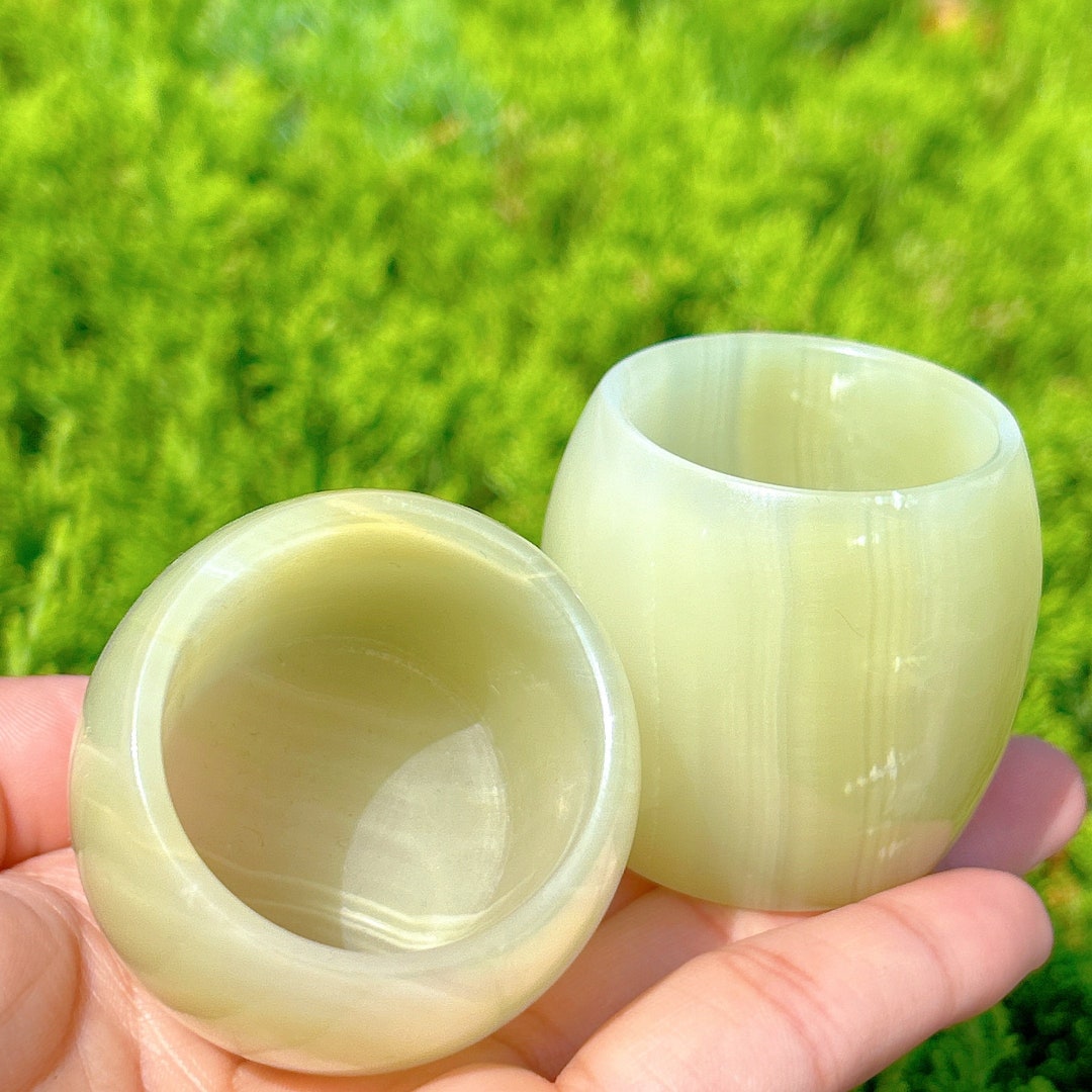 1PC Natural Afghan Jade Cup,crystal Carving,quartz Crystal Cup,home ...