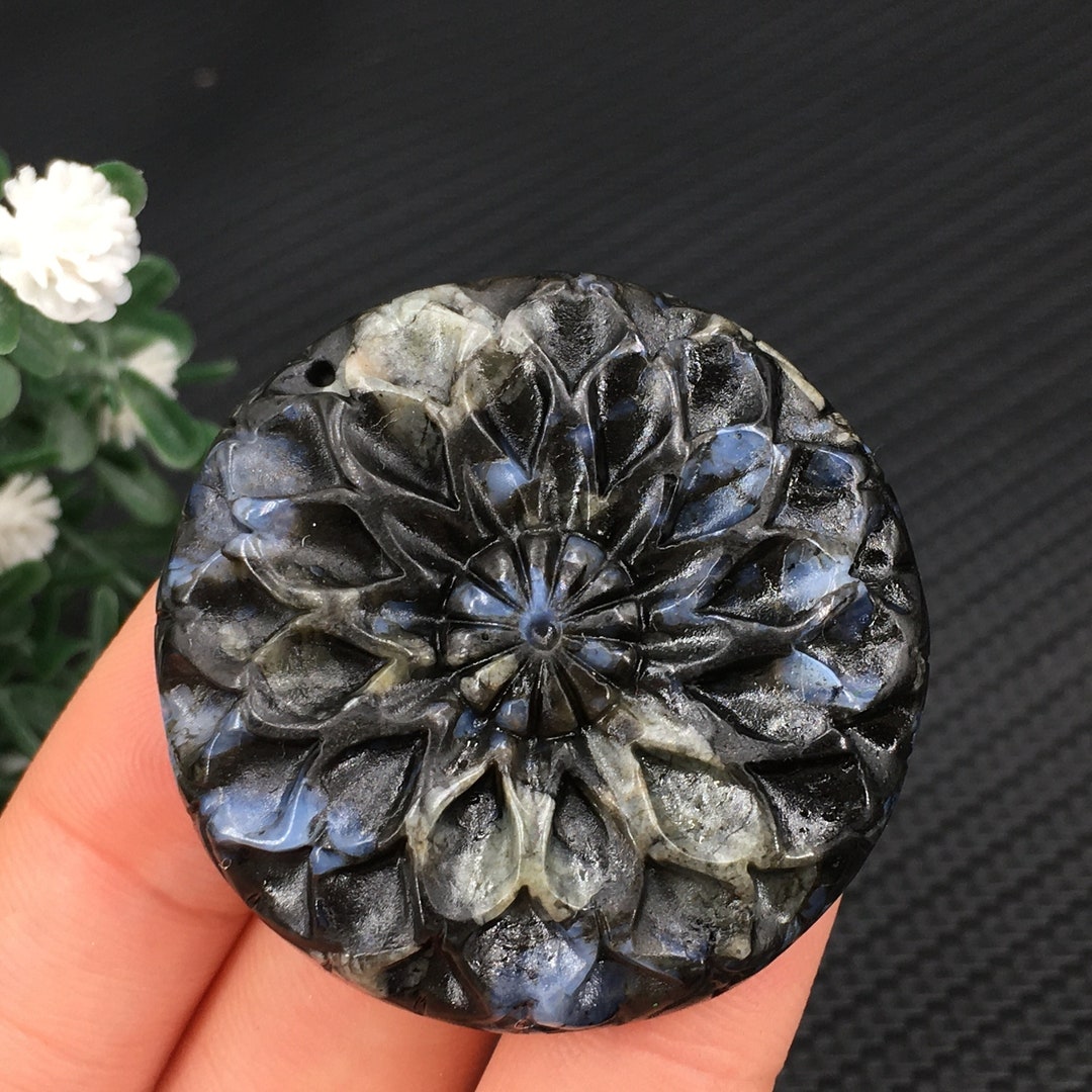 1PC Natural Llanite Chrysanthemum,quartz Crystal Chrysanthemum,energy ...