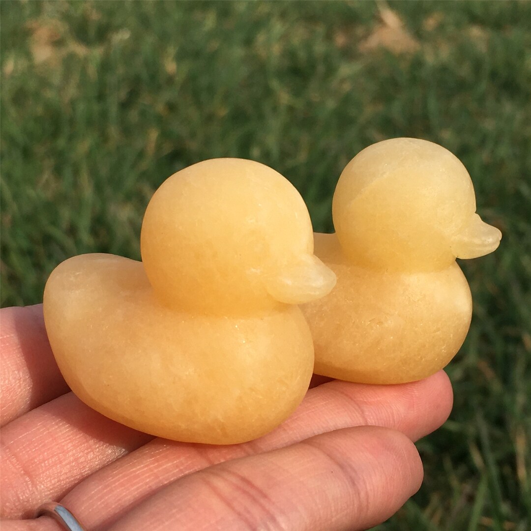 Natural Yellow Calcite Duck,quartz Crystal Duck,crystal Sculpture ...