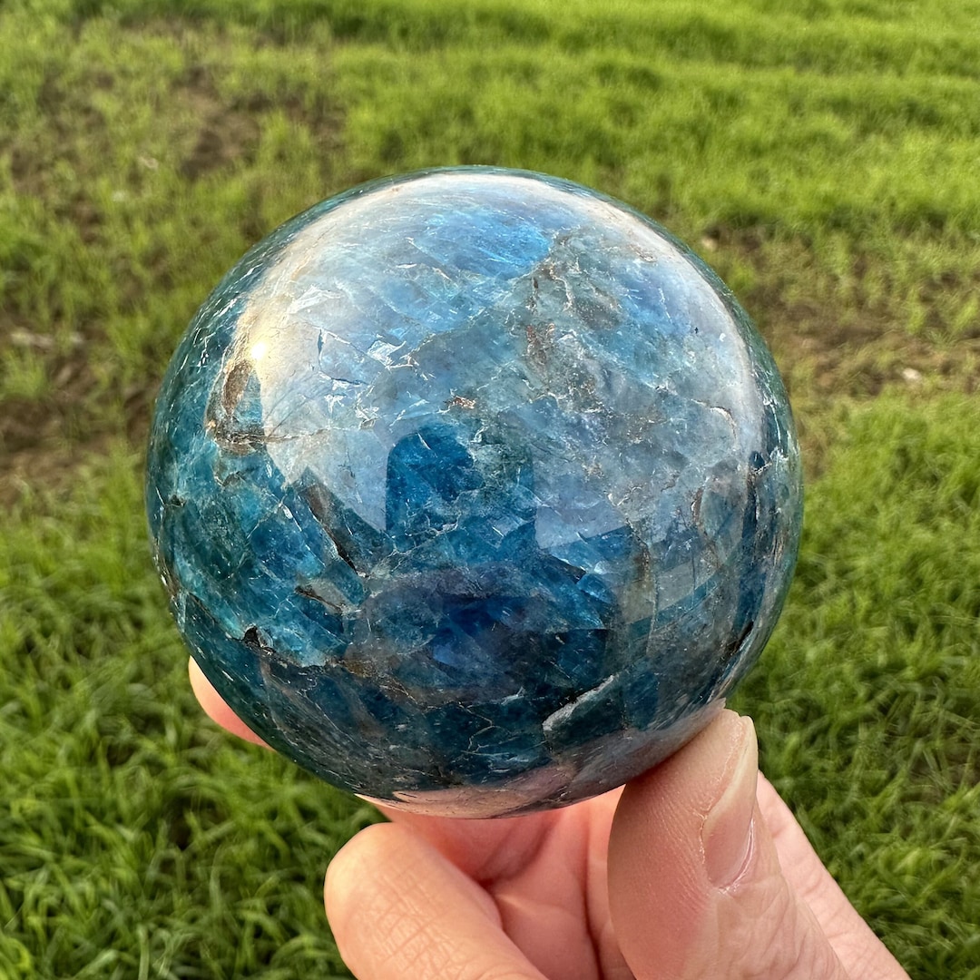 Natural Moroxite Sphere,quartz Crystal Sphere,reiki Healing,home ...