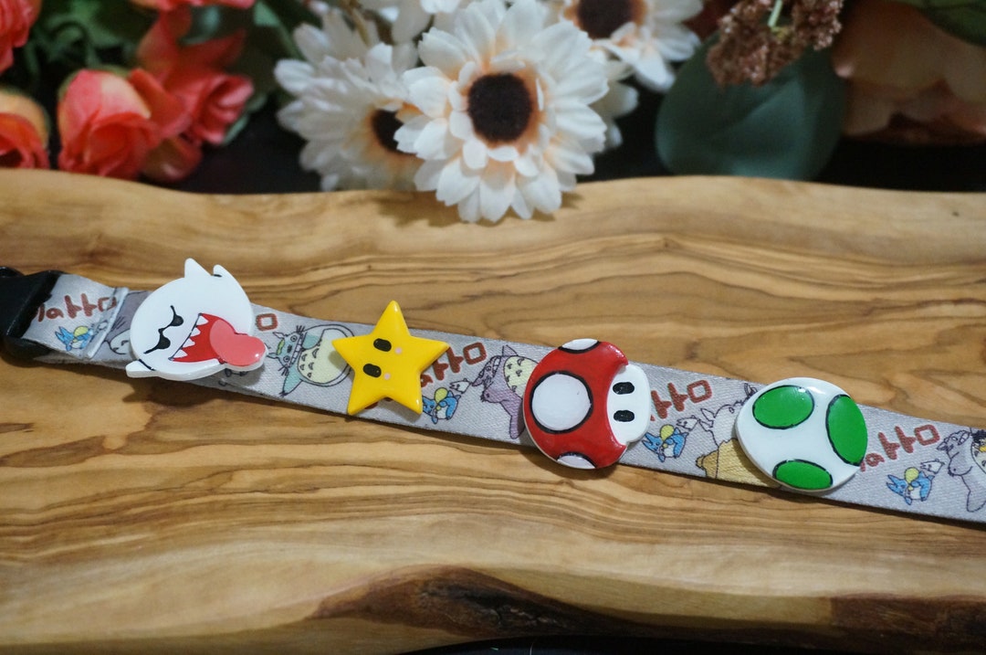 Mario Inspired Pins Yoshi Boo Toad and Star Lapel Pins Handmade Polymer ...
