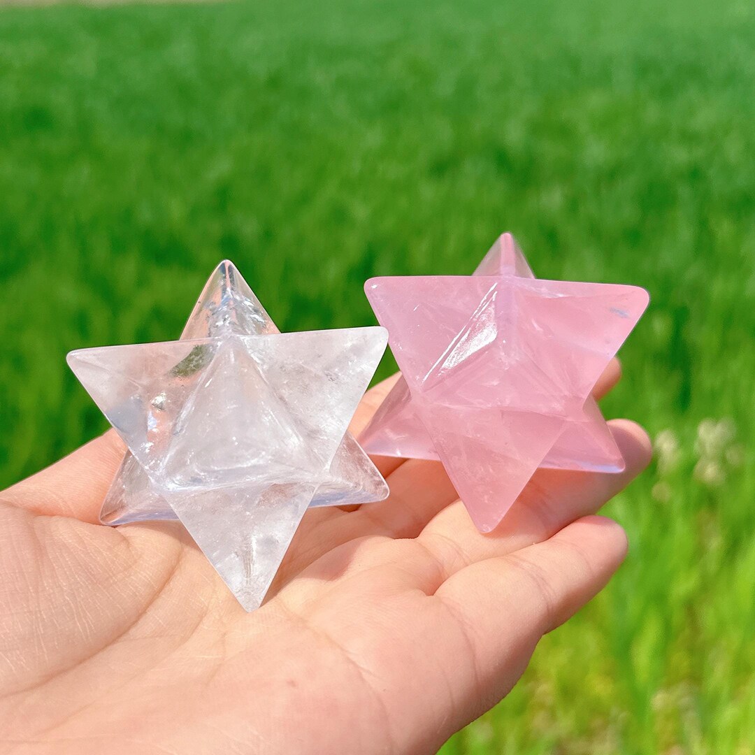 2" Natural Crystals Merkaba Star,quartz Crystal Star,quartz Pendant,gem ...