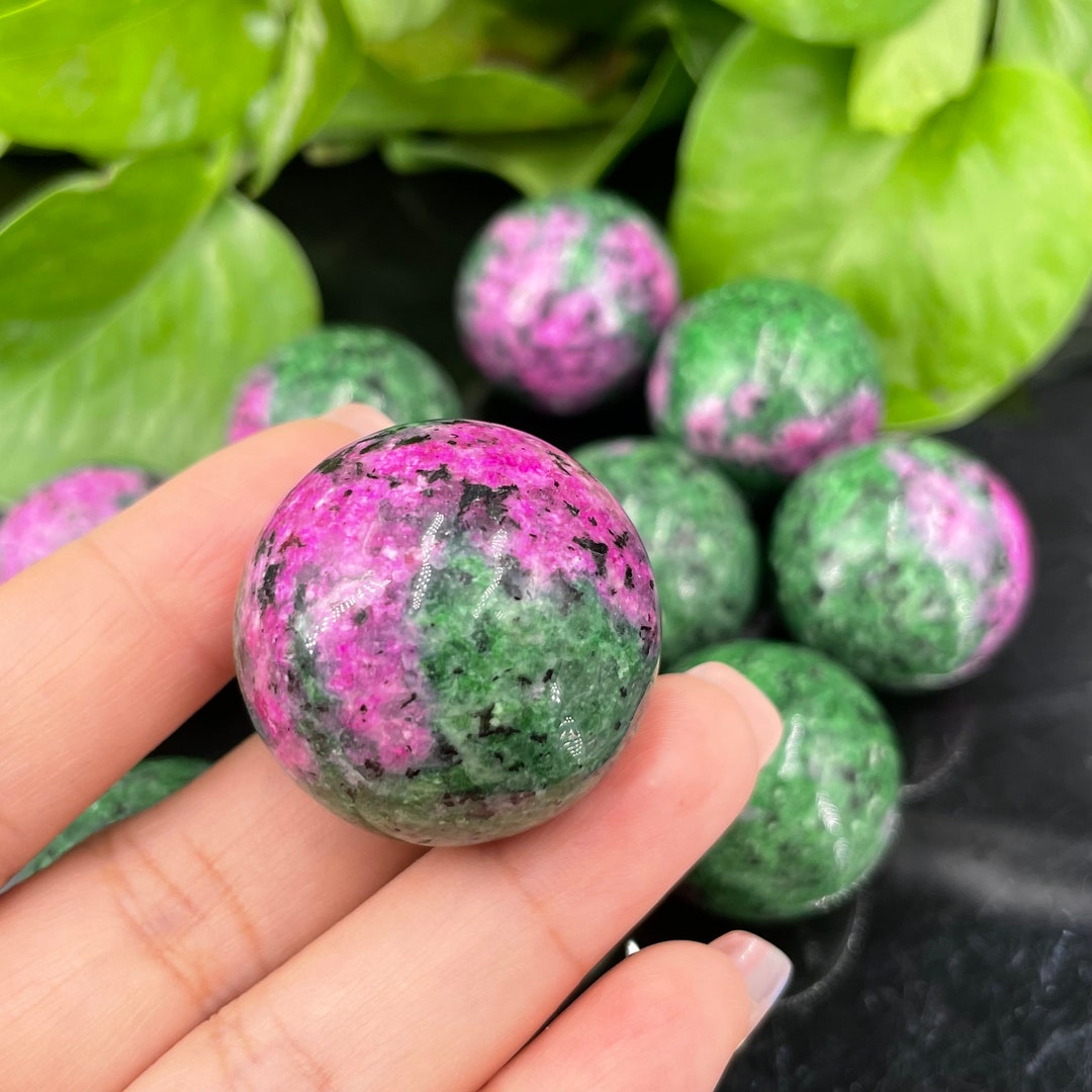 25mm Natural Zoisite Ball,crystal Quartz Sphere,home Decoration,crystal Healing,crystal ...