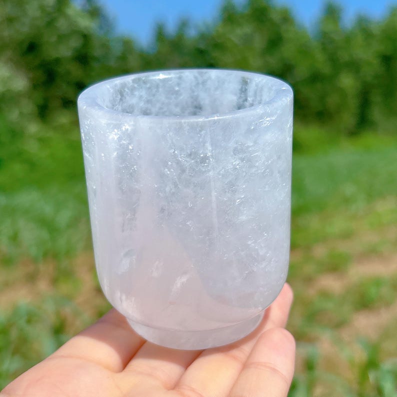 Natural Clear Quartz Cup,quartz Crystal Cup,crystal Bowl,reiki Healing ...