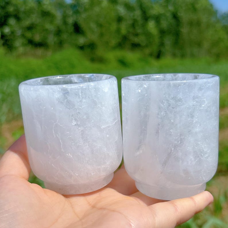 Natural Clear Quartz Cup,quartz Crystal Cup,crystal Bowl,reiki Healing ...