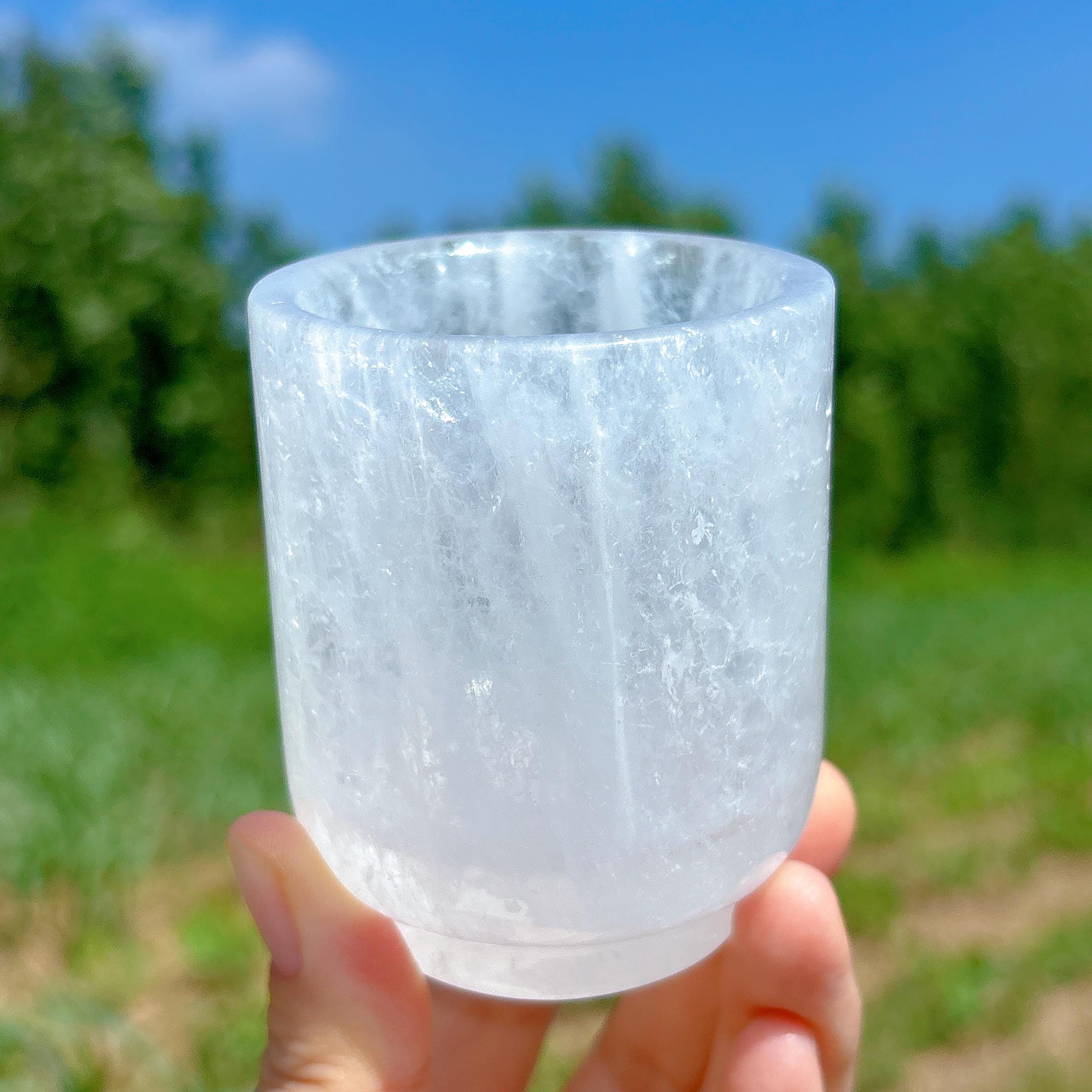 Natural Clear Quartz Cup,quartz Crystal Cup,crystal Bowl,reiki Healing ...