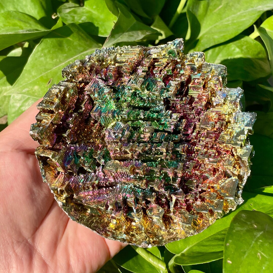 500g Rainbow Bismuth Ore Geode,quartz Crystal Mineral Specimen,reiki ...