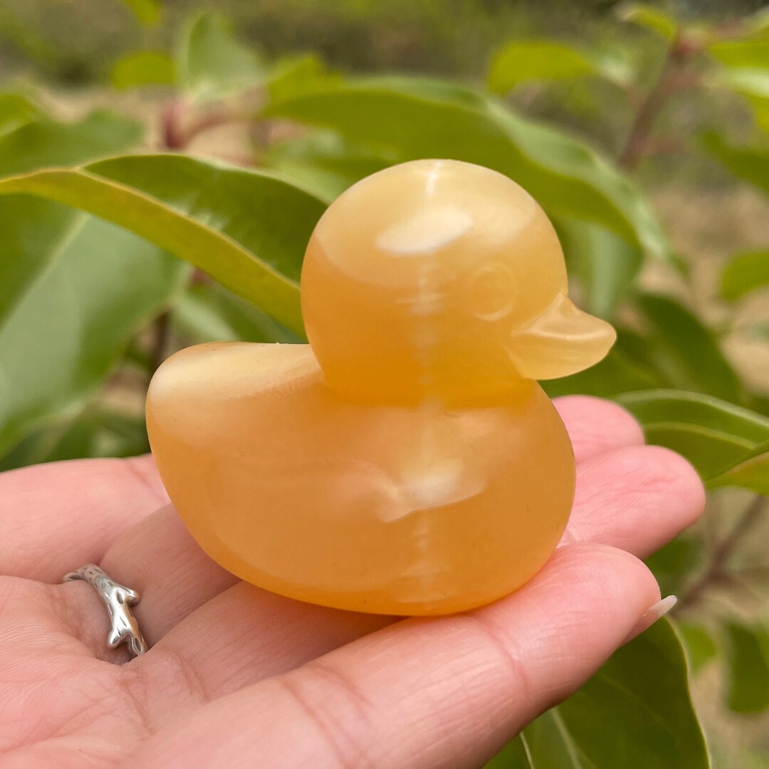 Natural Yellow Calcite Duck,crystal Animal,quartz Crystal,crystal ...