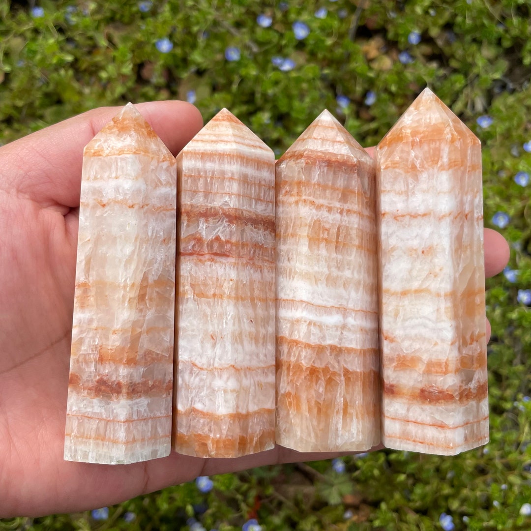 Natural Pork Stone Obelisk,crystal Energy,crystal Heal,crystal Stick ...