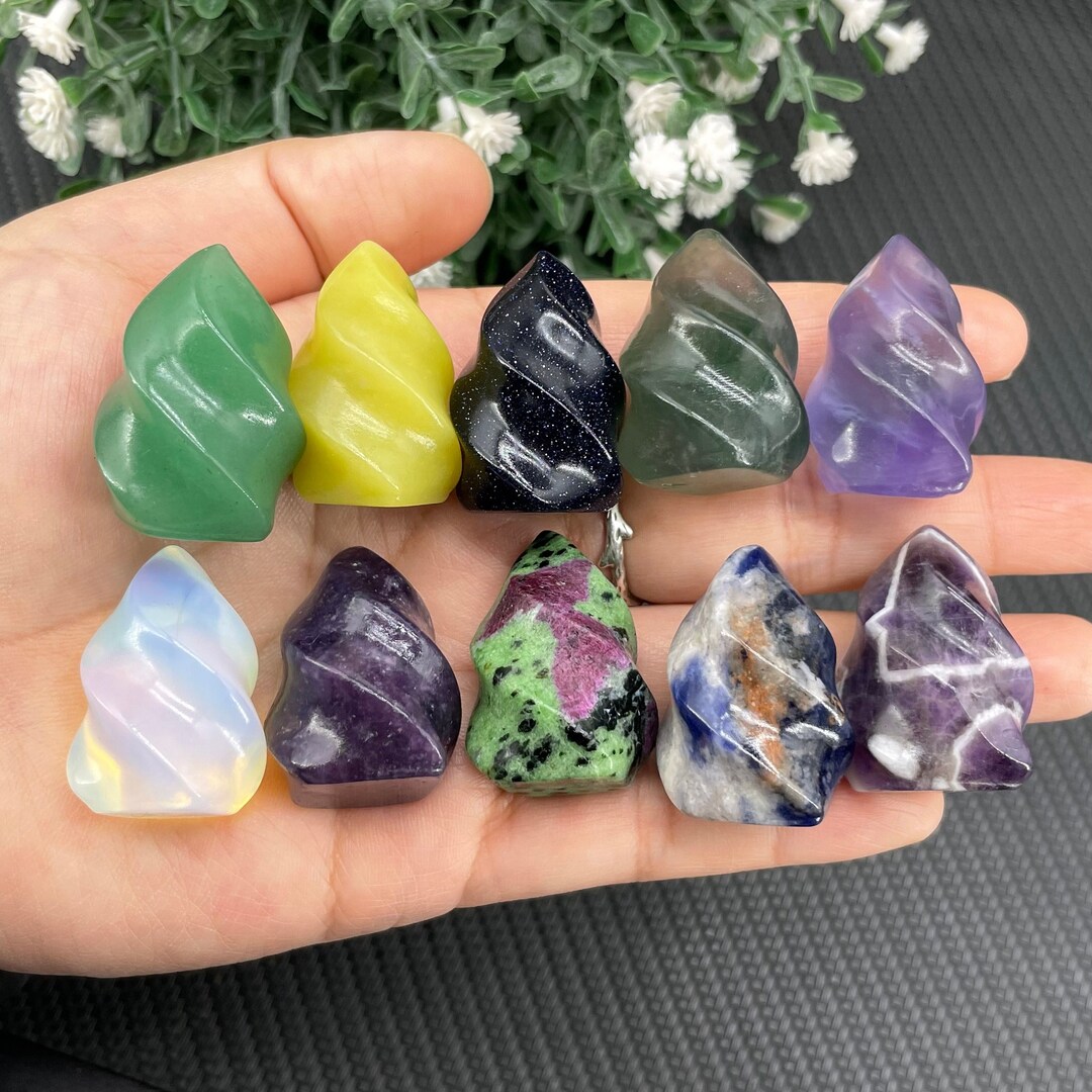 Mix Crystal Flame,home Decoration,crystal Carvings,reiki Healing ...