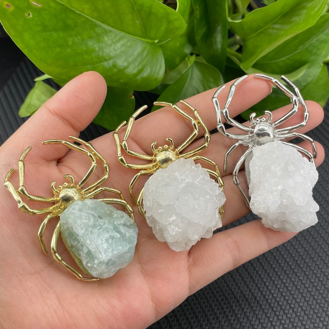 Natural Crystal Spider,quartz Crystal Spider,hand Carved,home ...