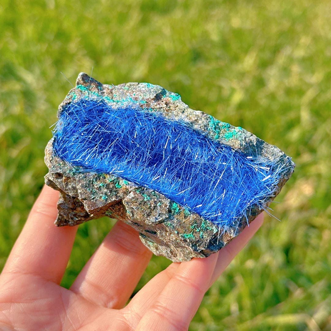 Chessylite Blue Linarite,goethite,needle Ironstone,magnesite Multipoint ...