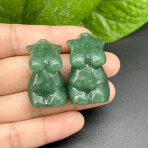 MINI 20mm Natural Mixed Goddess,crystal Carved,female Model,hand Carved ...