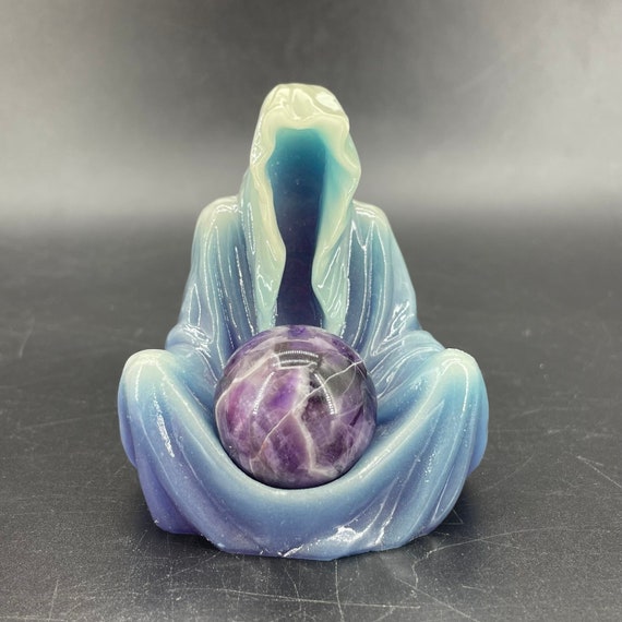 Artificial Luminous Stone Grim Reaper Basehand Carvedhome - Etsy