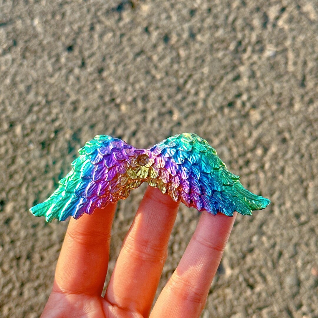 Titanium Rainbow Bismuth Ore Angel's Wings,rainbow Bismuth Wings ...