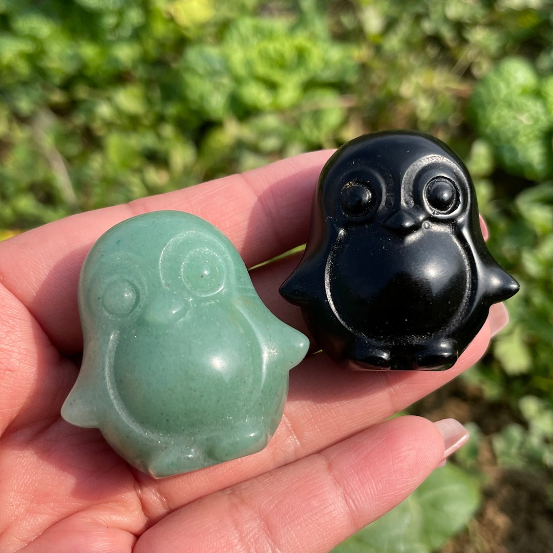 1pc Natural Quartz Penguin,hand Carved,crystal Heal,crystal Animal,home ...