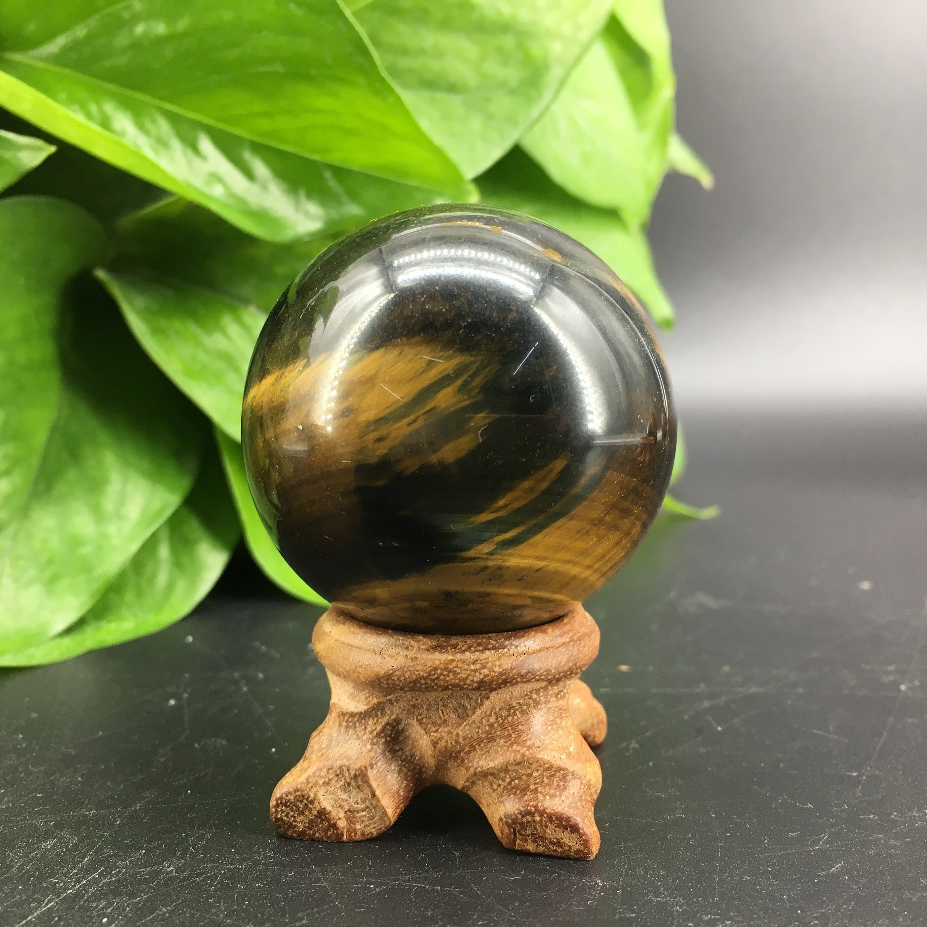 50mm Natural Blue Tiger Eye Jasper Ballcrystal Quartz - Etsy UK