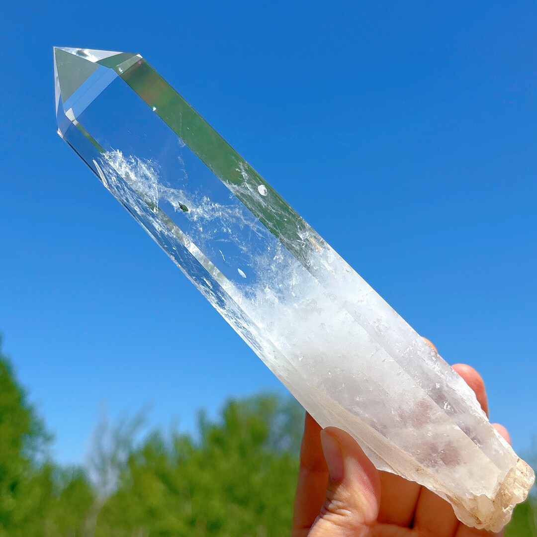 474LB Natural Clear Quartz Tower,clear Quartz Crystal Obelisk,crystal ...