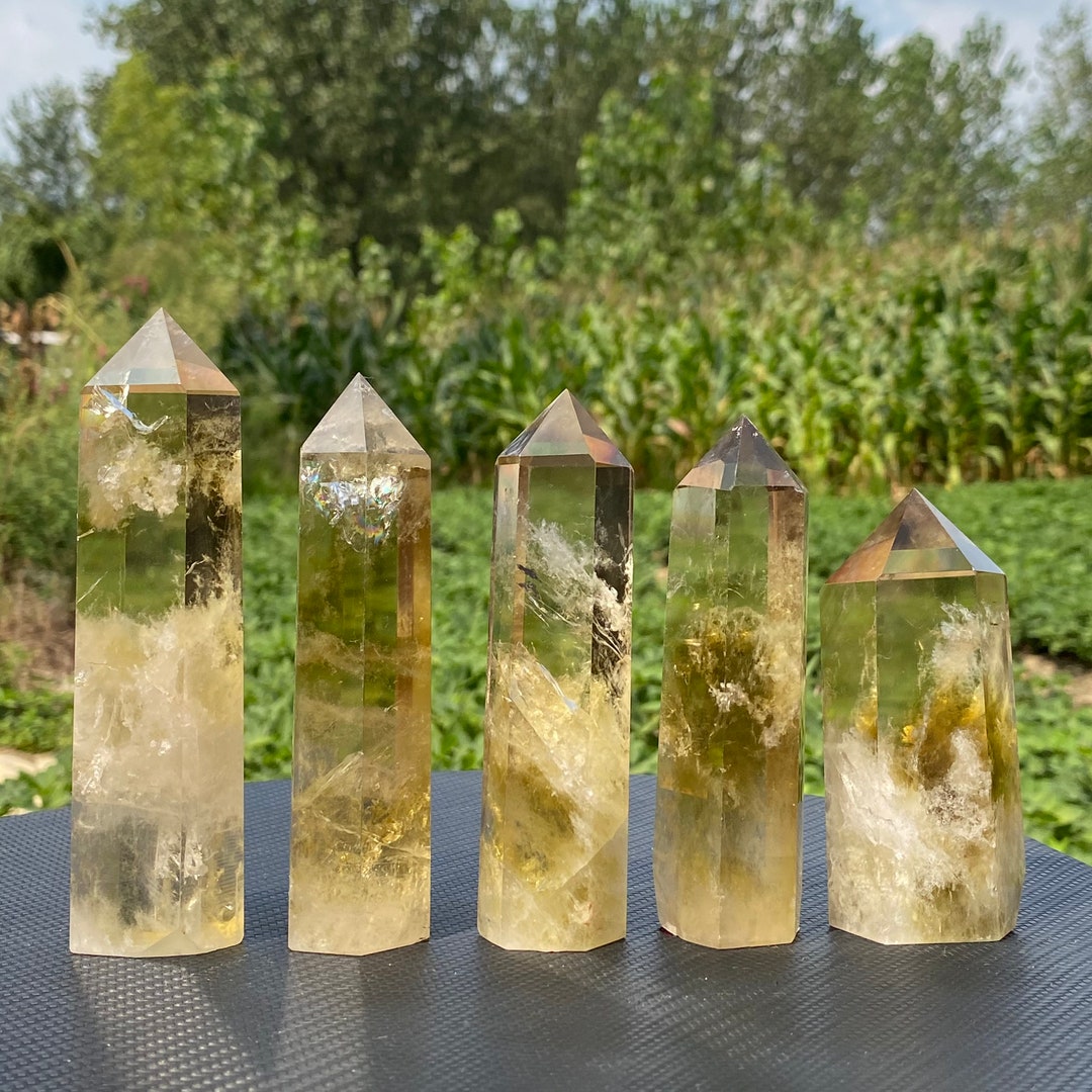 1PC Natural Citrine Obelisk,smoky Citrine Quartz,home Decor,reiki ...
