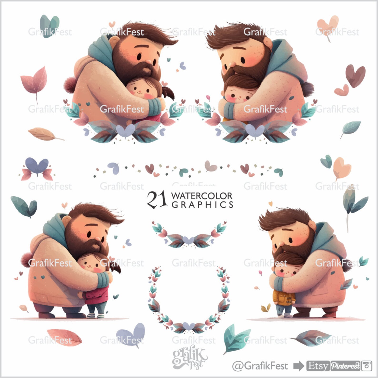 Father Clipart, Father Graphics, Dad Clipart, Dad and Son, Dad and ...