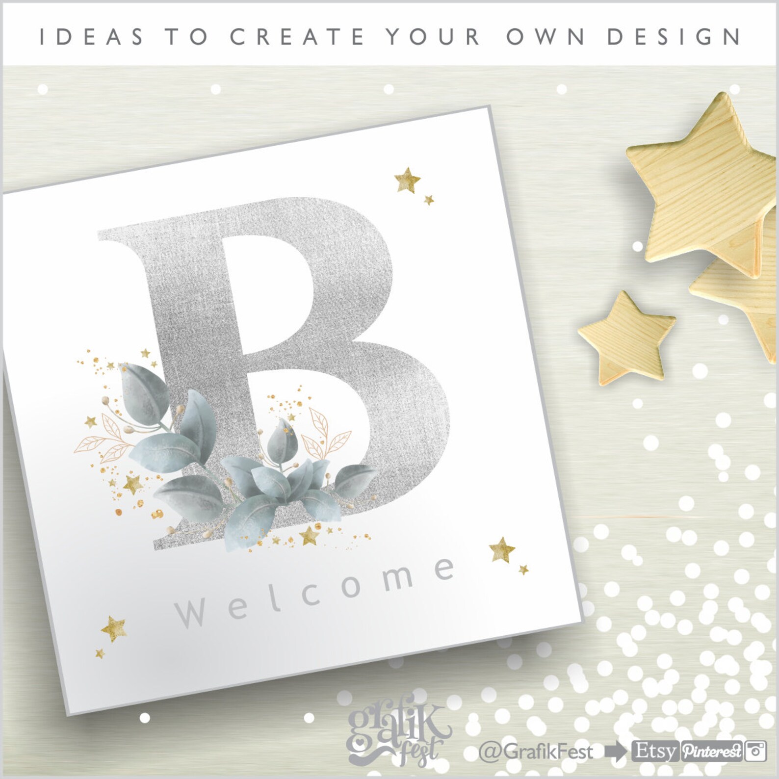 Alphabet Watercolor Eucalyptus Alphabet Alphabet Foliage - Etsy