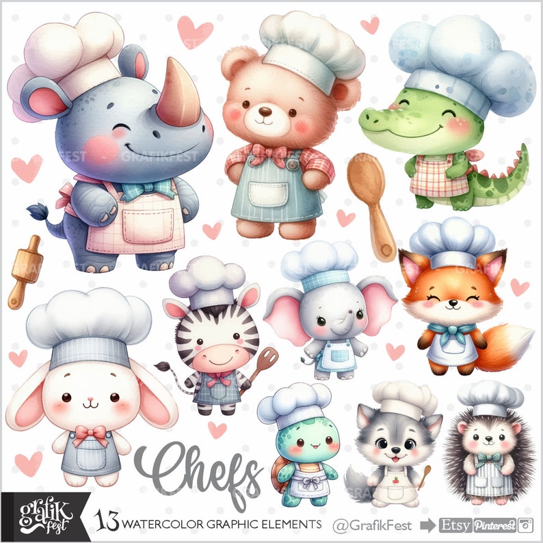 Chef Clipart, Chef Girl, Clipart, Character, Kitchen Chores, Baking ...