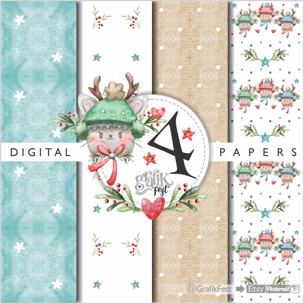 Christmas Socks Clipart Christmas Clipart Christmas - Etsy