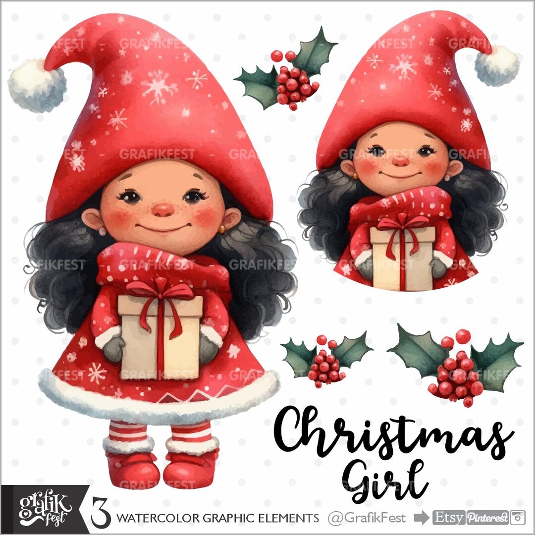 Christmas, Christmas Girl, Christmas Gift, Christmas Clipart, Winter ...